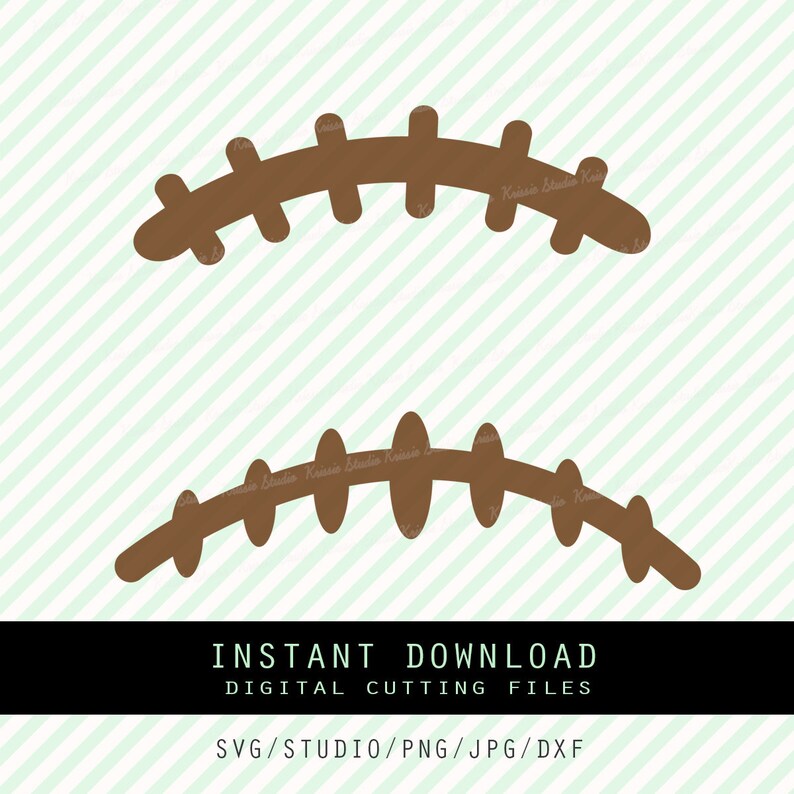 Football Stitches Svg ,png,jpg ,DXF Cutting File Cricut Silhouette ...