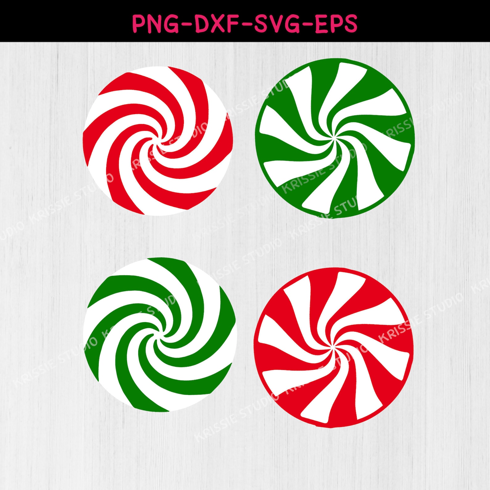 Peppermint Candy svg Christmas SVG Candy Swirl Christmas | Etsy