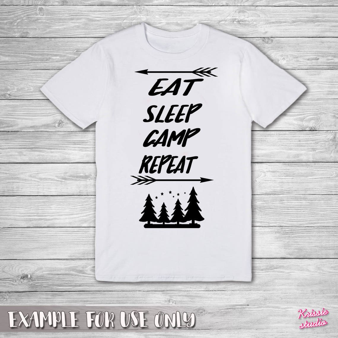 Eat Sleep Camp Repeat Svg Png Dxf Cutting File Cricut Etsy