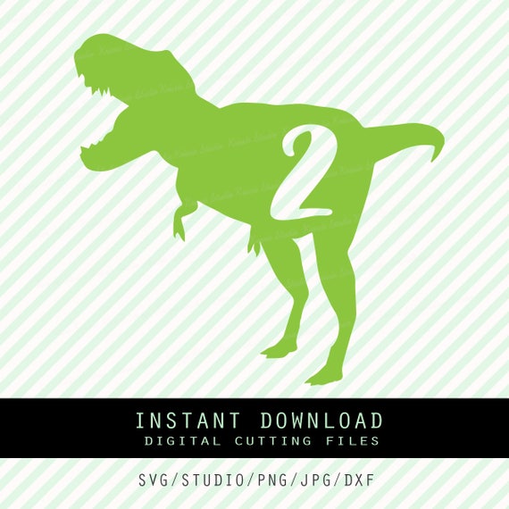 Dinosaur Two Svg pngjpg DXF Cutting File Cricut Silhouette | Etsy