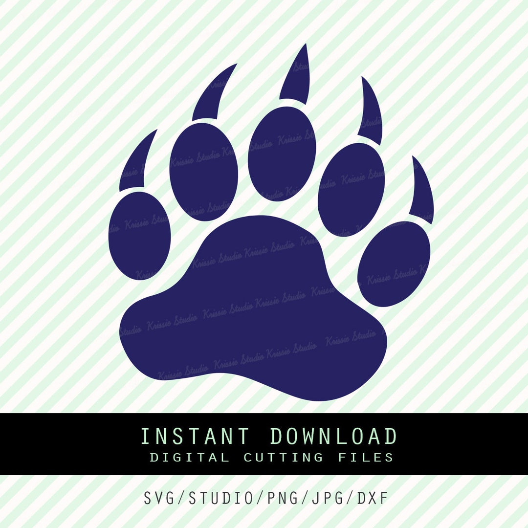 Bear Paw Svg ,png,jpg ,DXF Cutting File Cricut Silhouette Cameo Cut ...