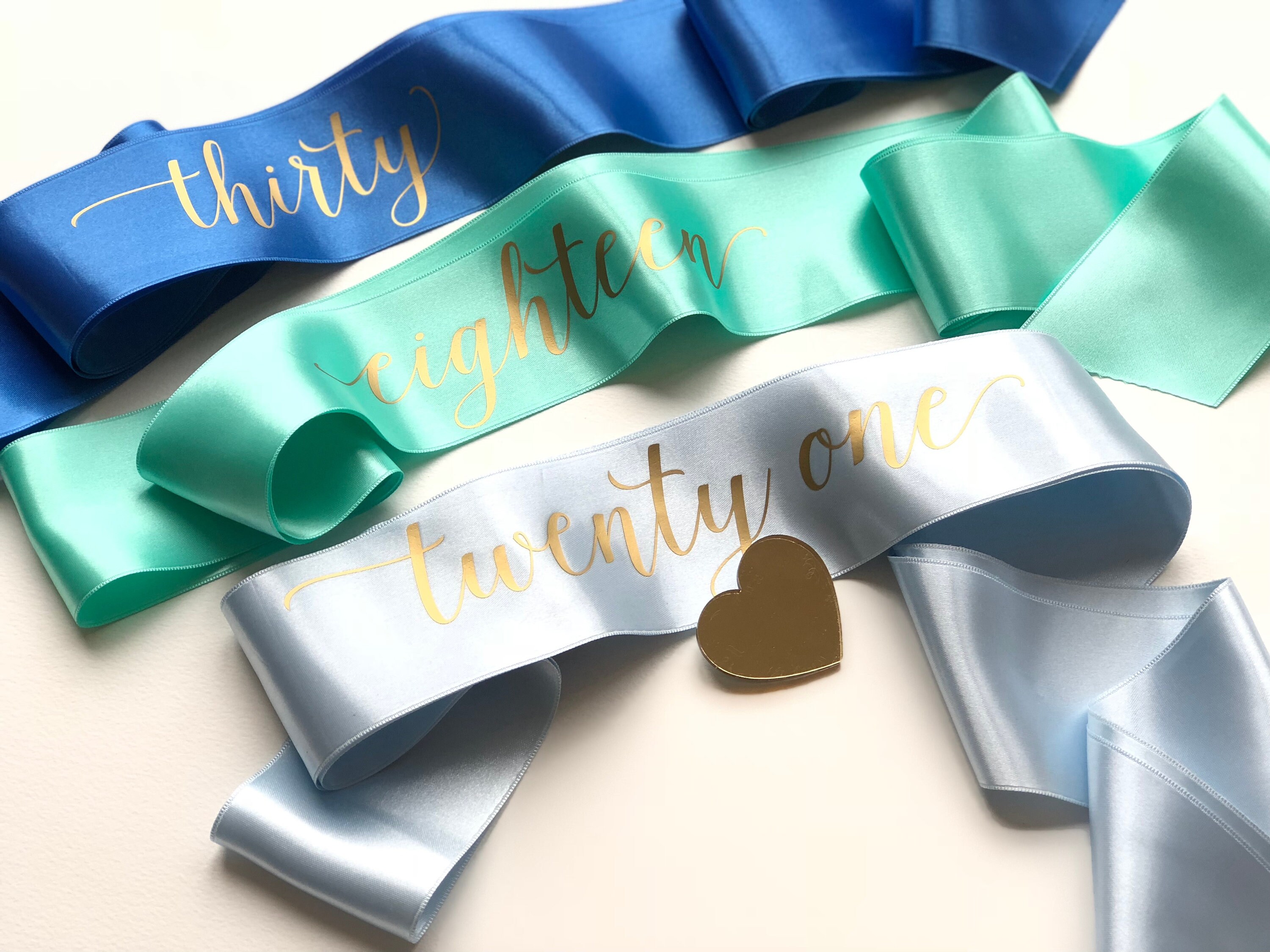 Birthday sash 30th birthday sash Royal blue sash Custom | Etsy