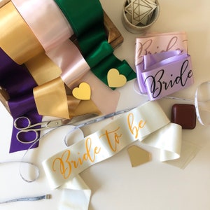 Pastel Bachelorette Sash Bride to Be Sash Pastel Weddings - Etsy