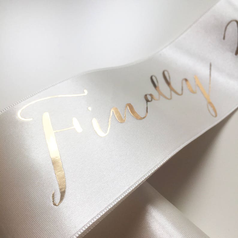Birthday Sash Finally Twenty One Sash Ivory Metallic Gold - Etsy