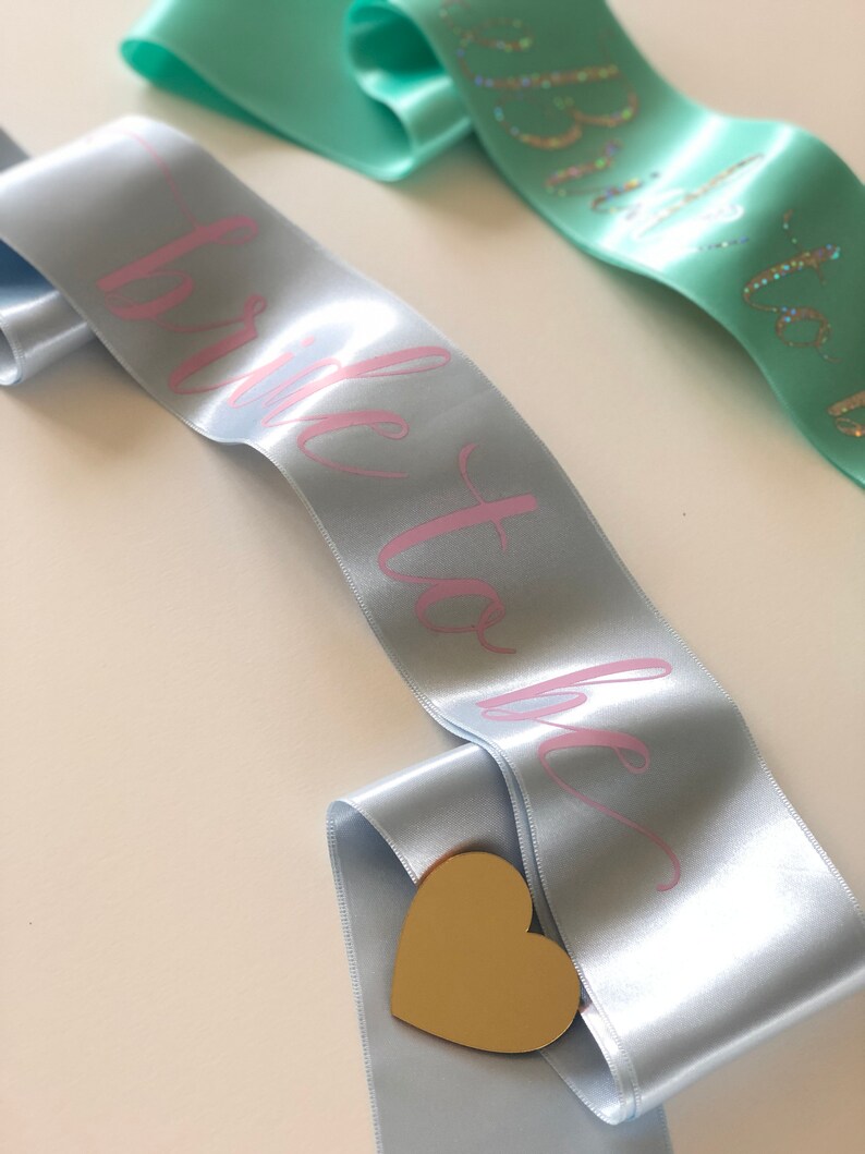Pastel Bachelorette Sash Bride to Be Sash Pastel Weddings | Etsy