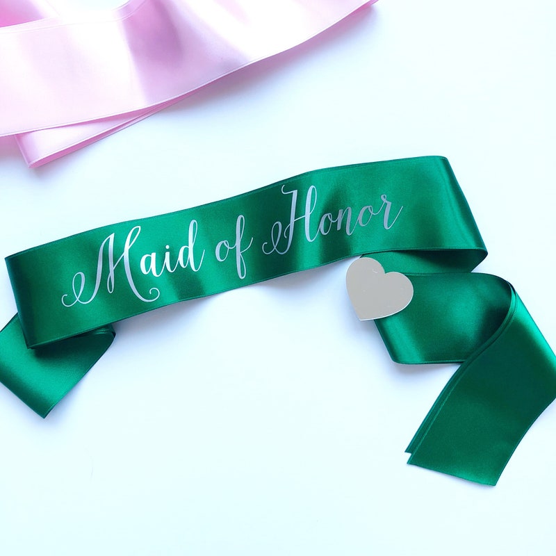 Green Bridal Sash - Etsy
