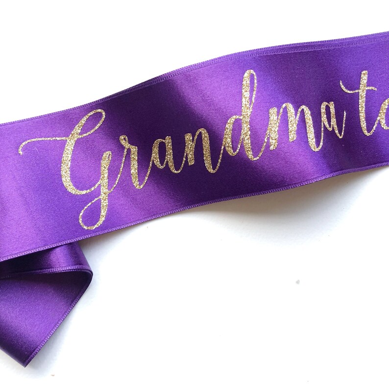 Grandma to Be Sash New Grandmother Gift Baby Shower - Etsy