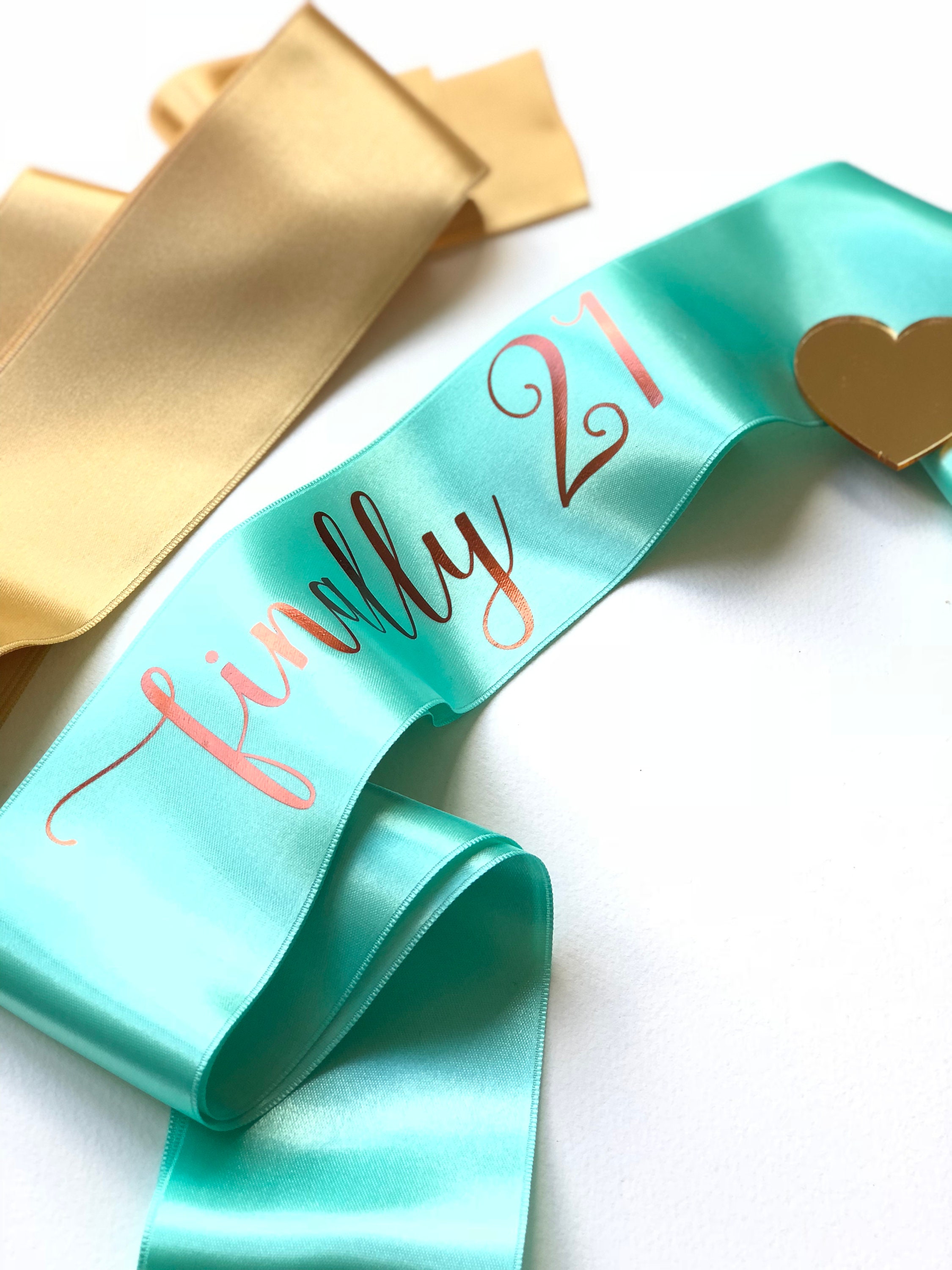 Finally 21 Sash 21st Birthday Sash Birthday Girl Sash Age - Etsy UK