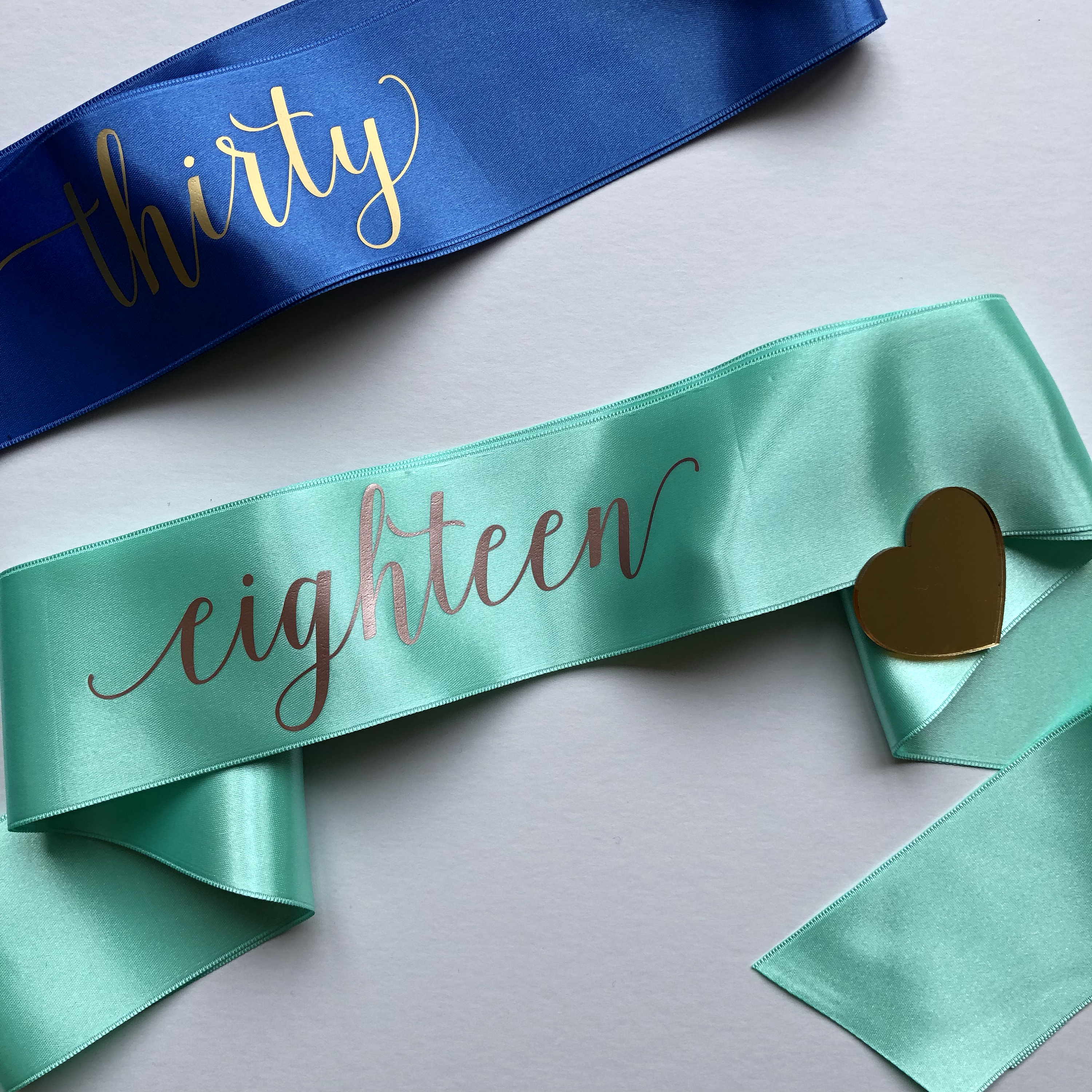 Birthday Sash Eighteen Sash Rose Gold Sash Eighteenth - Etsy Australia
