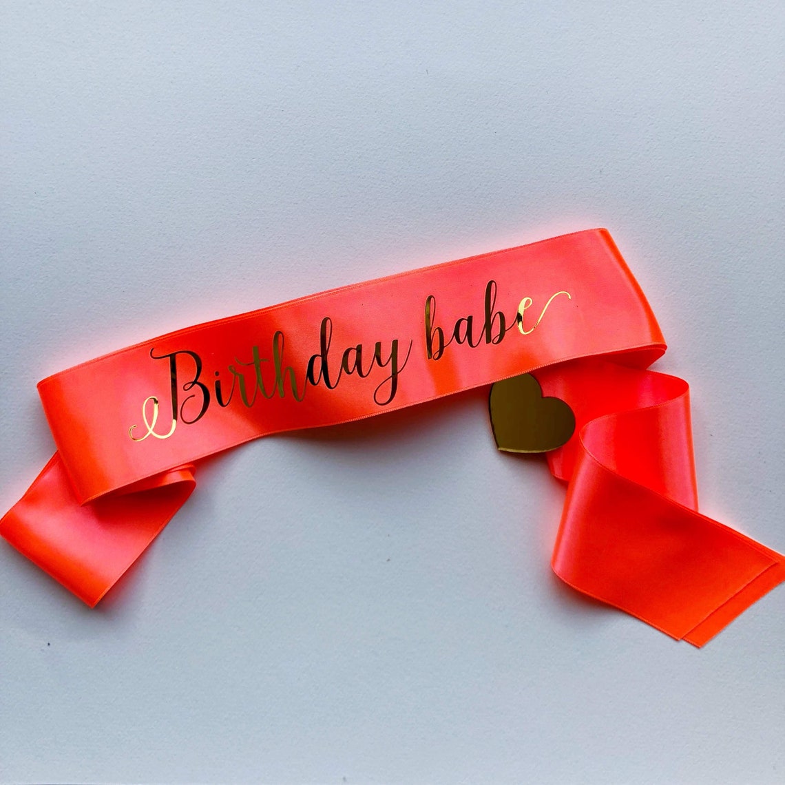 Birthday Babe Sash Neon Birthday Sash Birthday Gift - Etsy