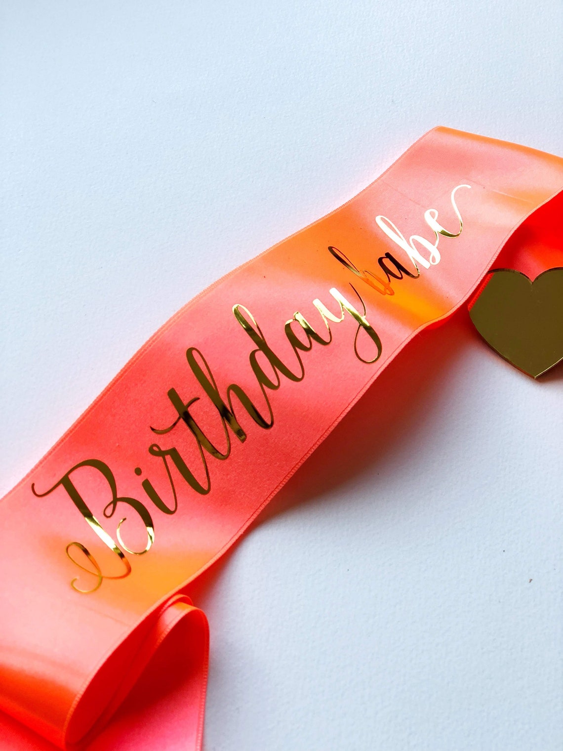 Birthday Babe Sash Neon Birthday Sash Birthday Gift - Etsy