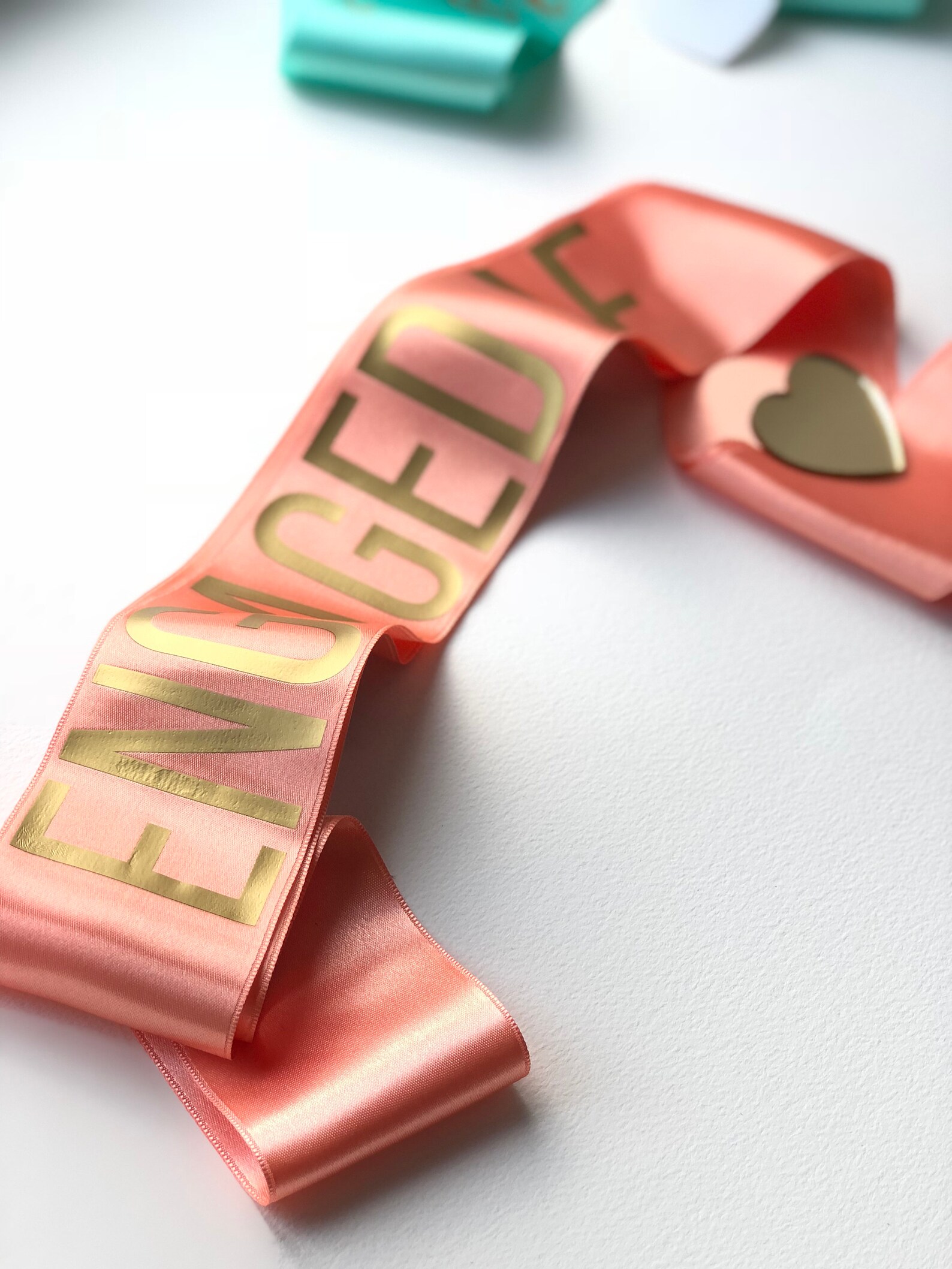 Engagement Sash Engaged Af Sash Bachelorette Sash Gold | Etsy