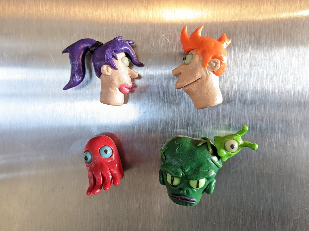 Futurama Inspired Character Head Magnets - Etsy