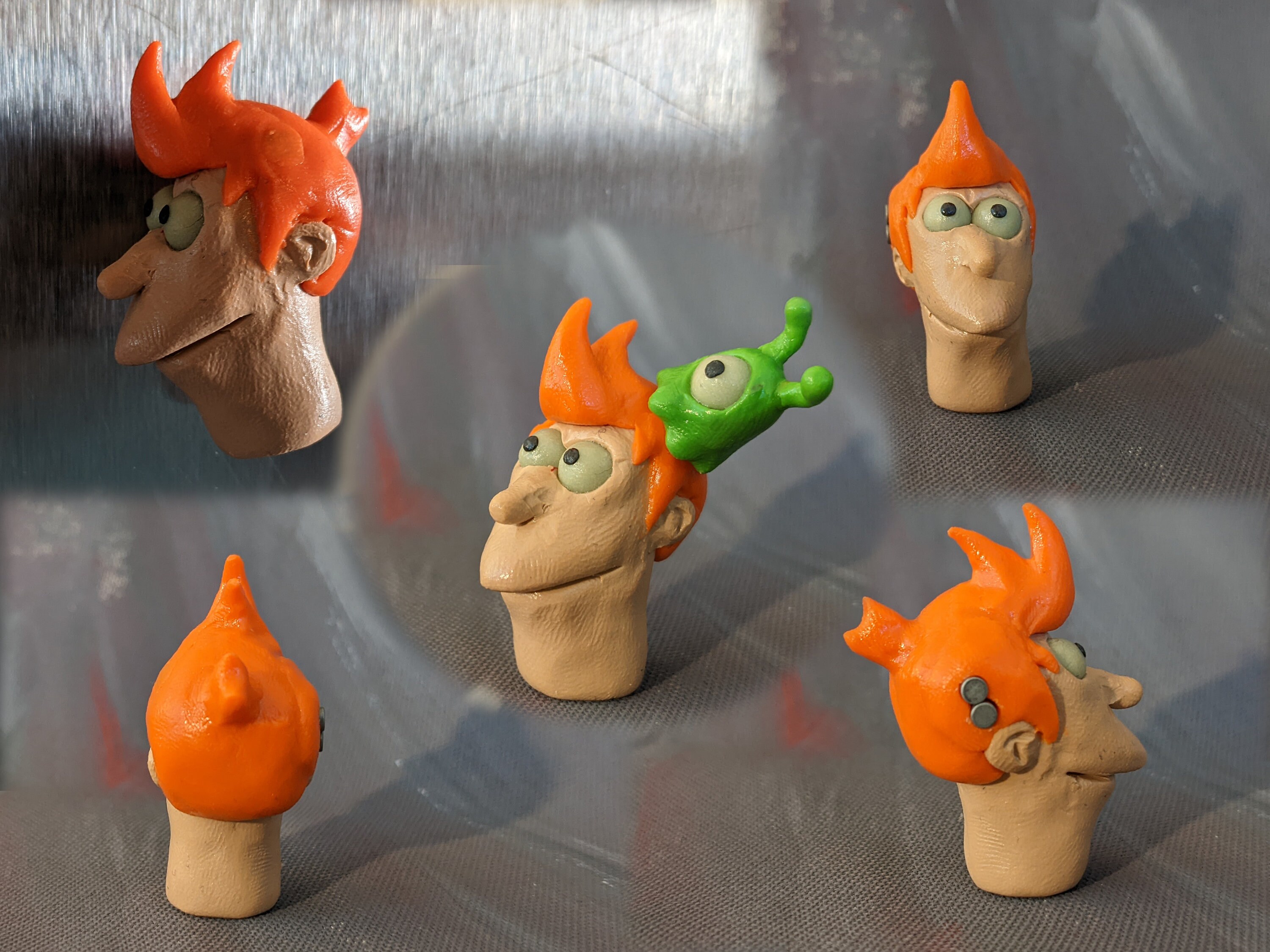 Futurama Inspired Character Head Magnets - Etsy
