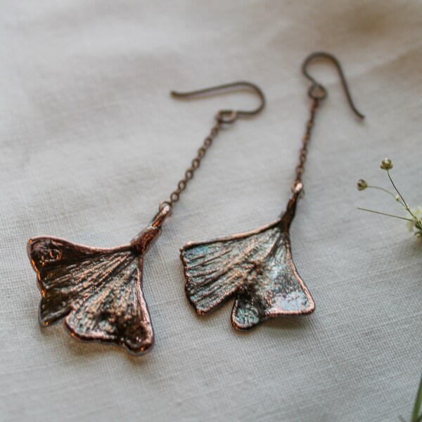 Copper Ginkgo Leaf - Etsy