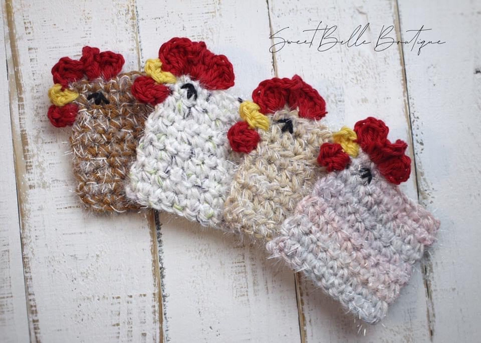 The Original Crochet Chicken Scrubbies , Chicken, Farm, Pattern - Etsy