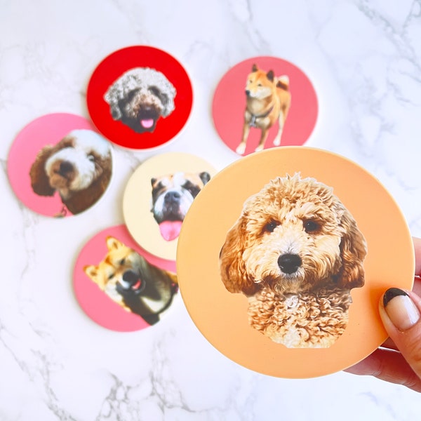 Dog Coasters - Etsy