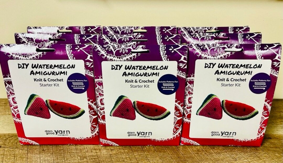 25 DIY Watermelon Amiguruimi Kits Wholesale Lot Darn Good Yarn Bulk Lot ...