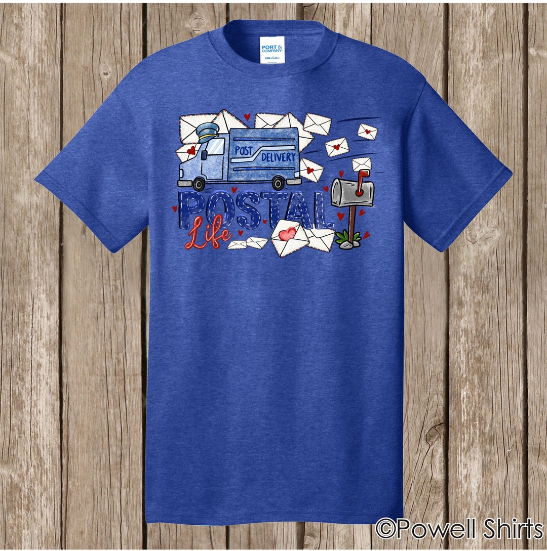 Postal Life Mail Carrier Postal T Shirt Available in Several Colors - Etsy