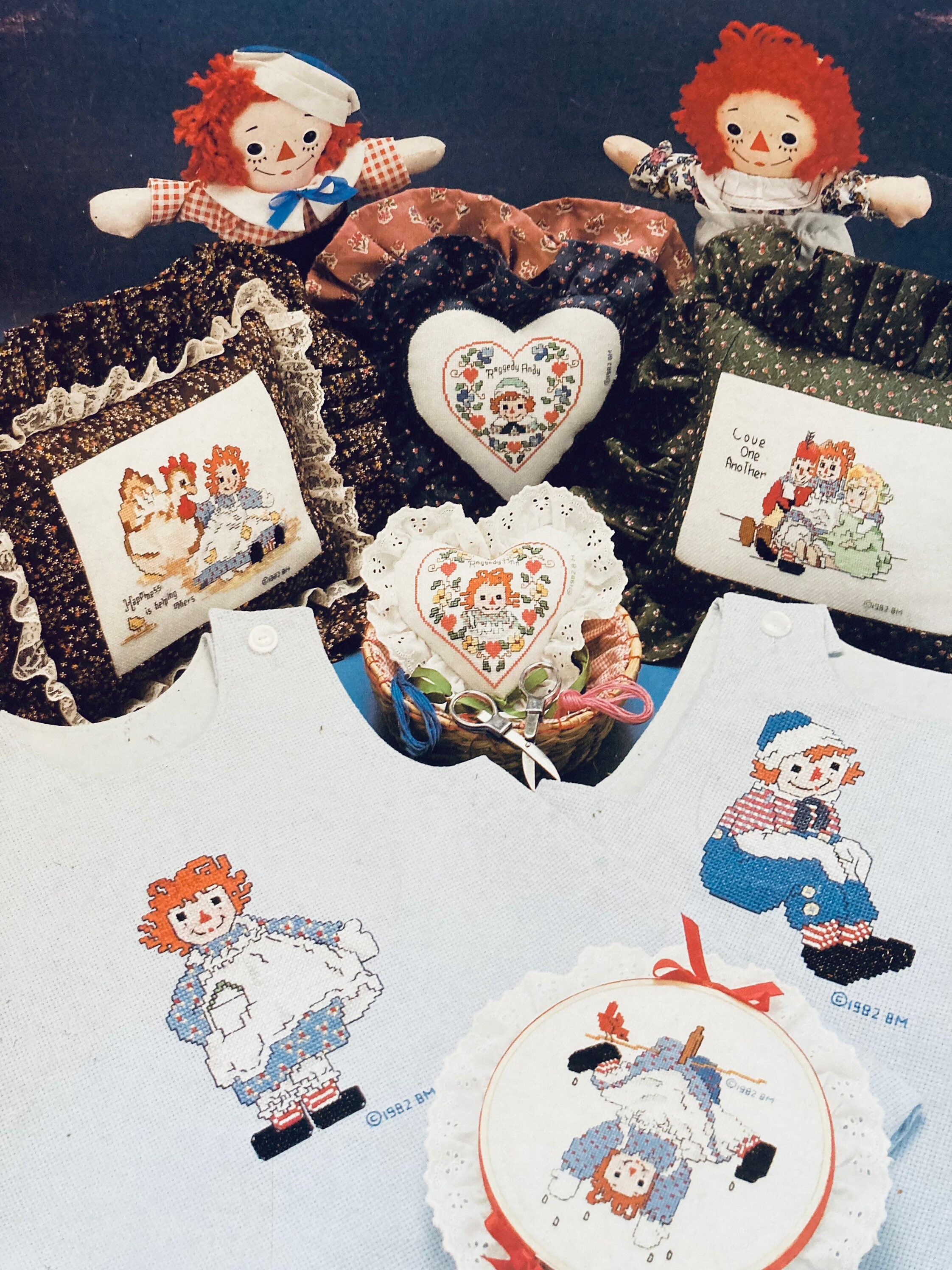 Johnny Gruelle's raggedy Ann and Andy Charted Designs for Cross Stitch ...