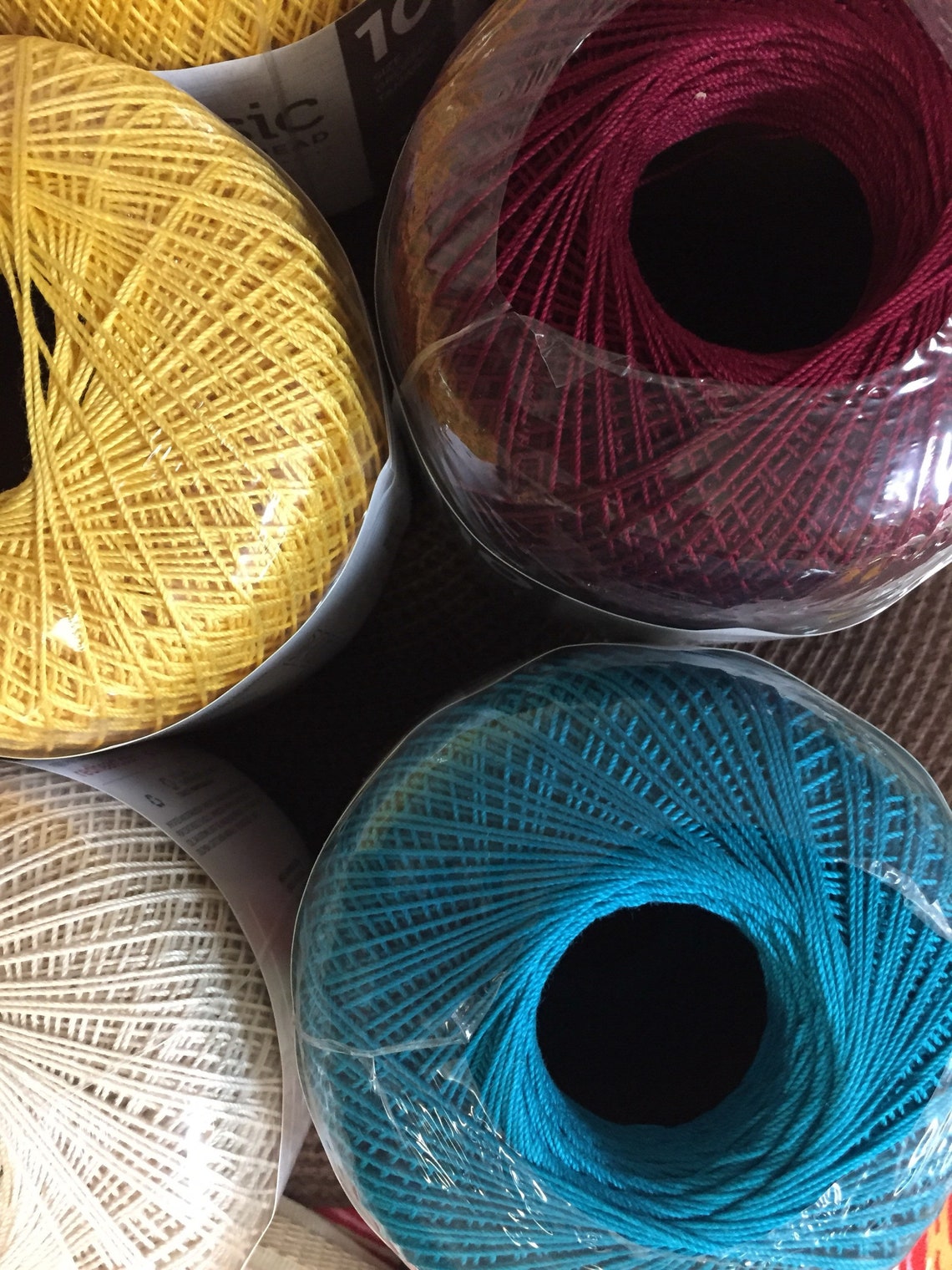 Red Heart Classic Number 10 Crochet Thread Mercerized Cotton - Etsy