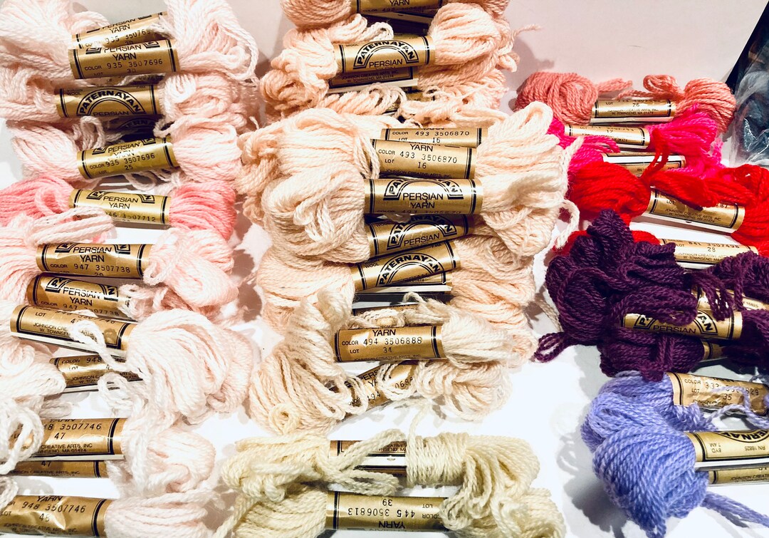 Paternayan Persian Yarn... Tapestry Yarn.......pinks...lavender ...