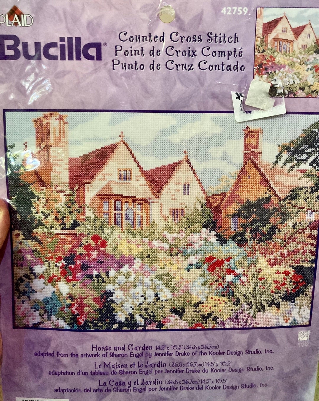 Bucilla "house and Garden" Counted Cross Stitch Kit..kit 42759 ...