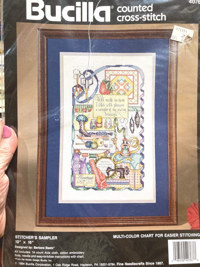 Bucilla Counted Cross Stitch Kit Stitchers Sampler Designed by Barbara ...