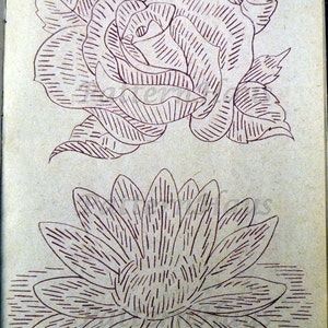 Vintage Embroidery Flowers Patterns Instant Downloads 8 Patterns - Etsy