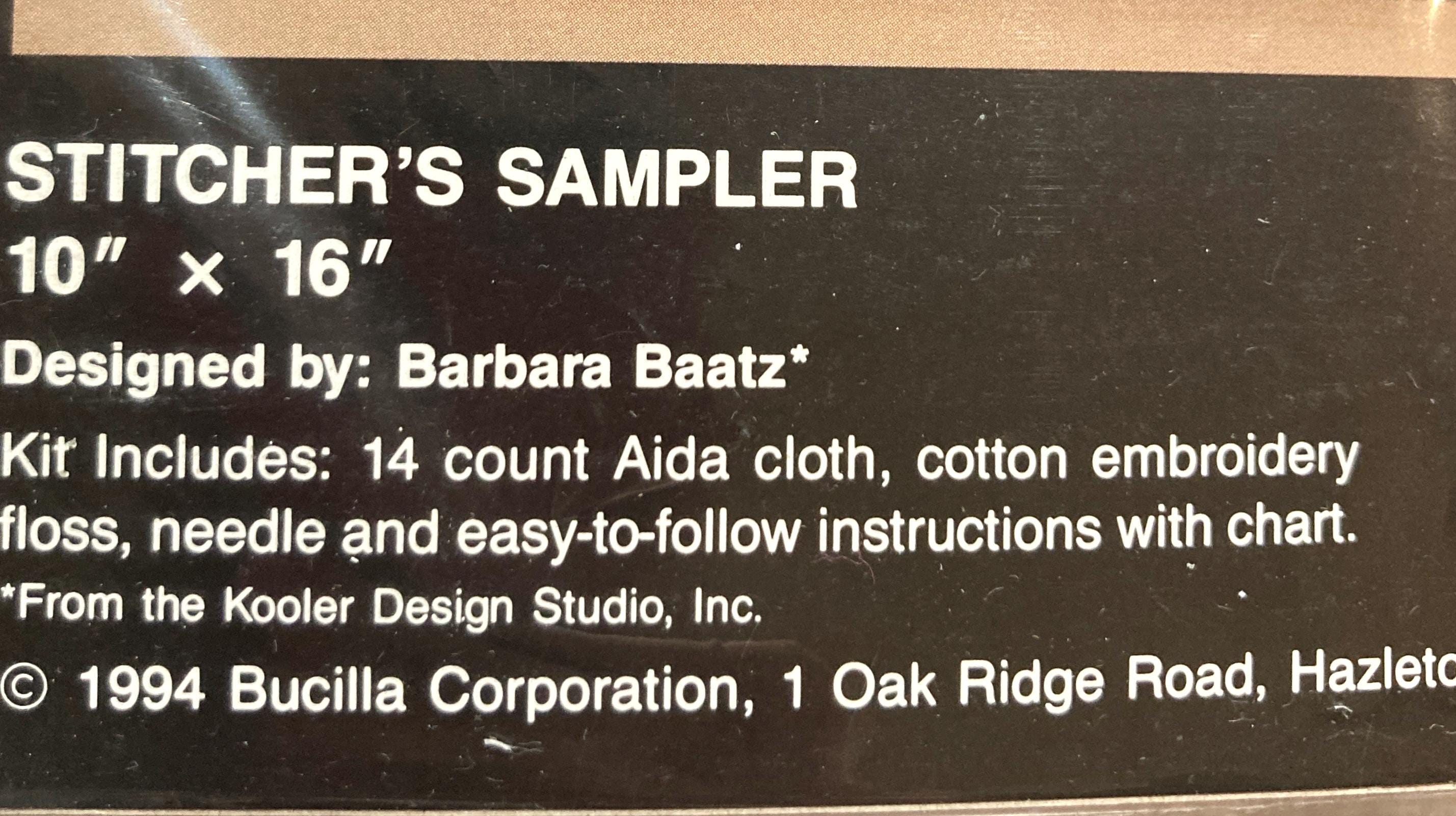 Bucilla Counted Cross Stitch Kit Stitchers Sampler Designed by Barbara ...