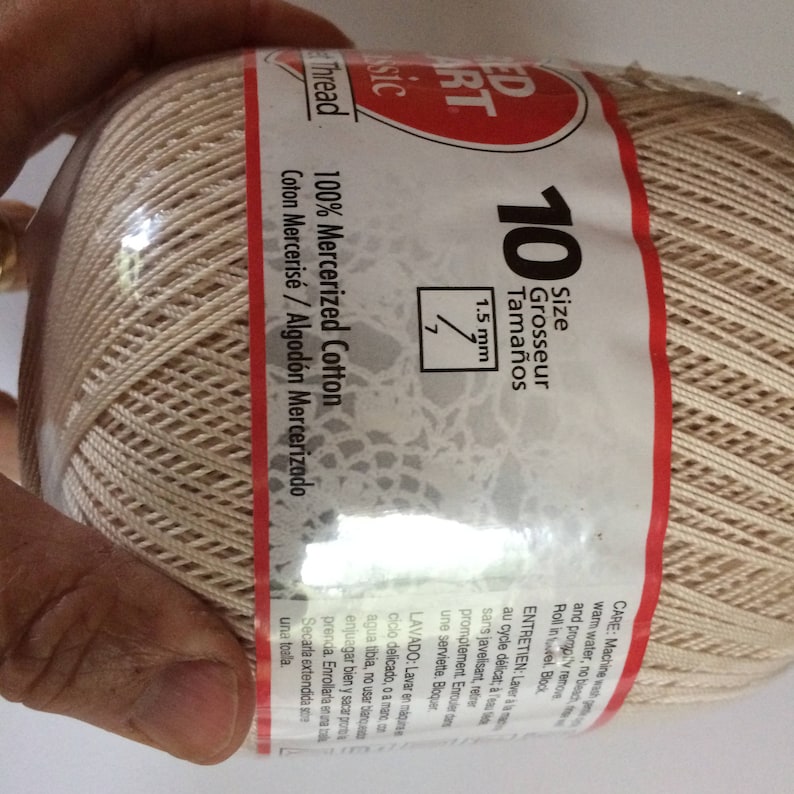 Red Heart Classic Number 10 Crochet Thread Mercerized Cotton Thread - Etsy