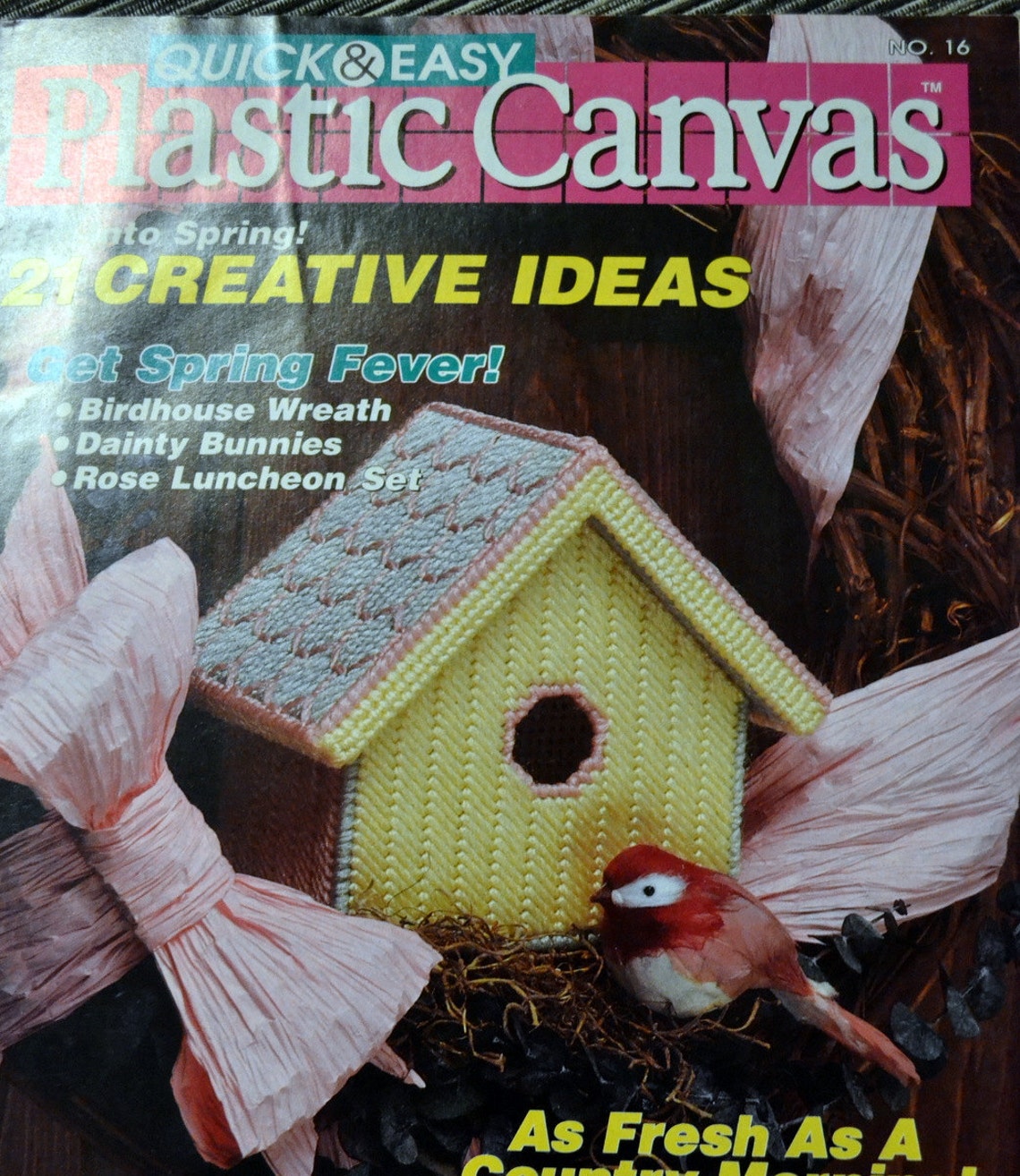 Needlepoint quick and Easy Plastic Canvas Needlepoint Pattern Fiber Art ...