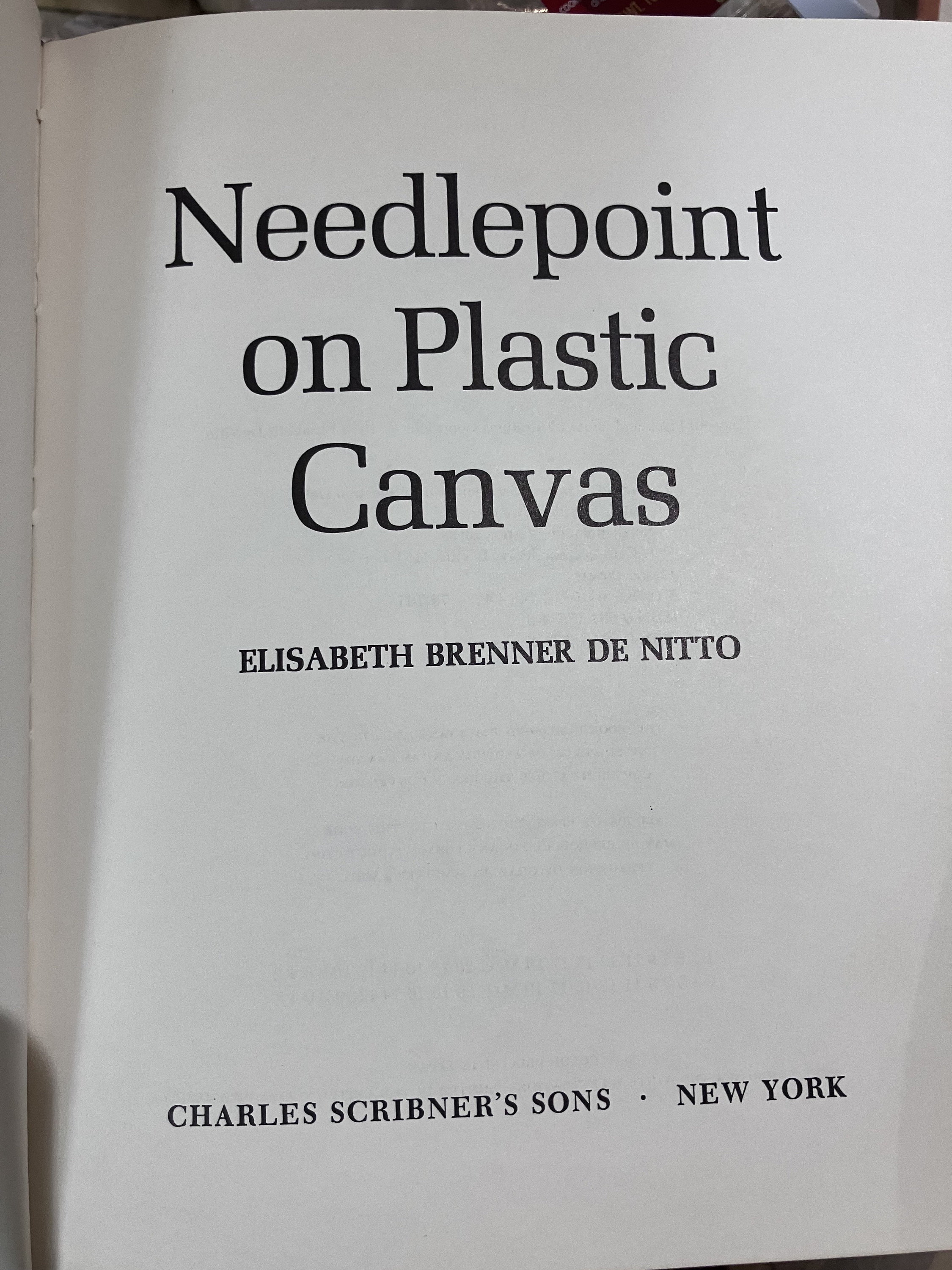 Needlepoint on Plastic Canvas by Elisabeth Brenner De Nitto.... Pattern ...