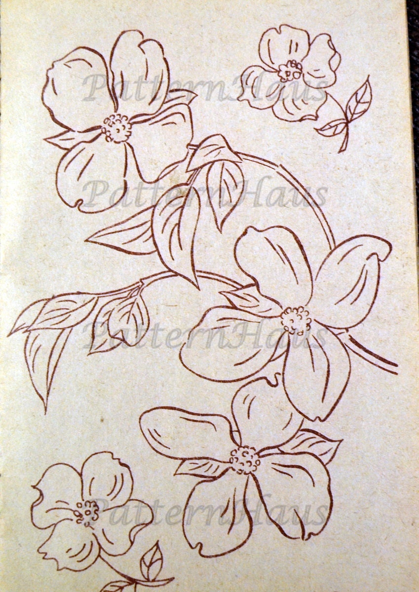 Vintage Embroidery Flowers Patterns Instant Downloads 8 Patterns - Etsy