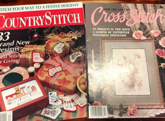 Country Stitch or for the Love of Cross Stitch...magazine Back - Etsy