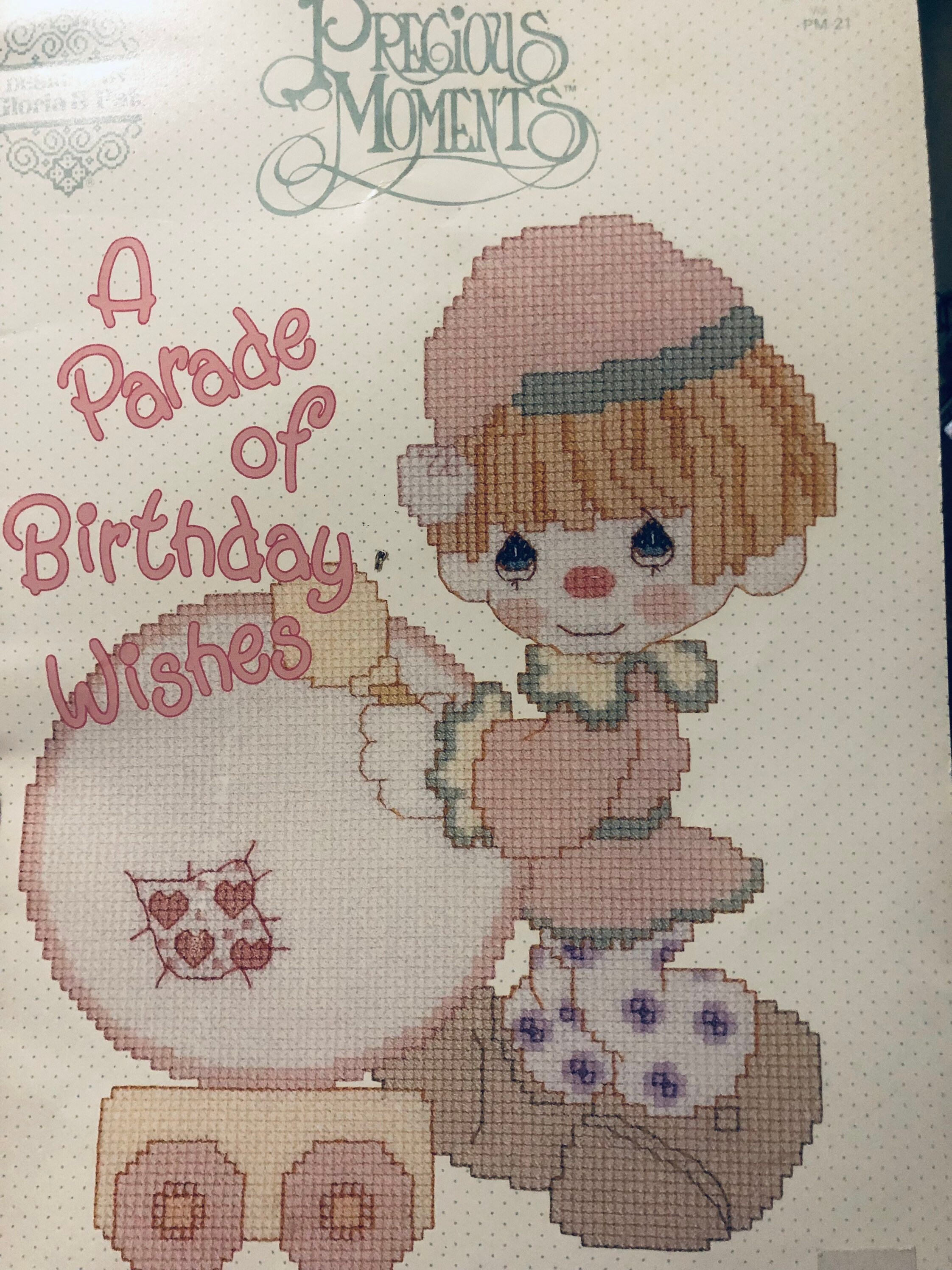 A Parade of Birthday Wishes Cross Stitch...precious Moments…....12 ...