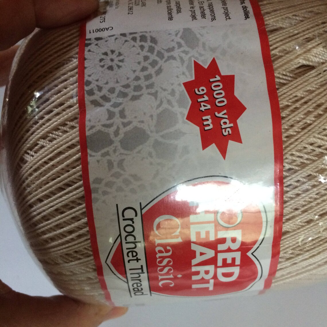 Red Heart Classic Number 10 Crochet Thread Mercerized Cotton - Etsy