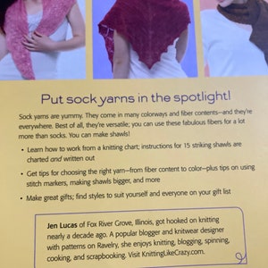 Sock-yarn Shawls Patterns Book by Jen Lucas….15 Lacy Knitted Shawl ...