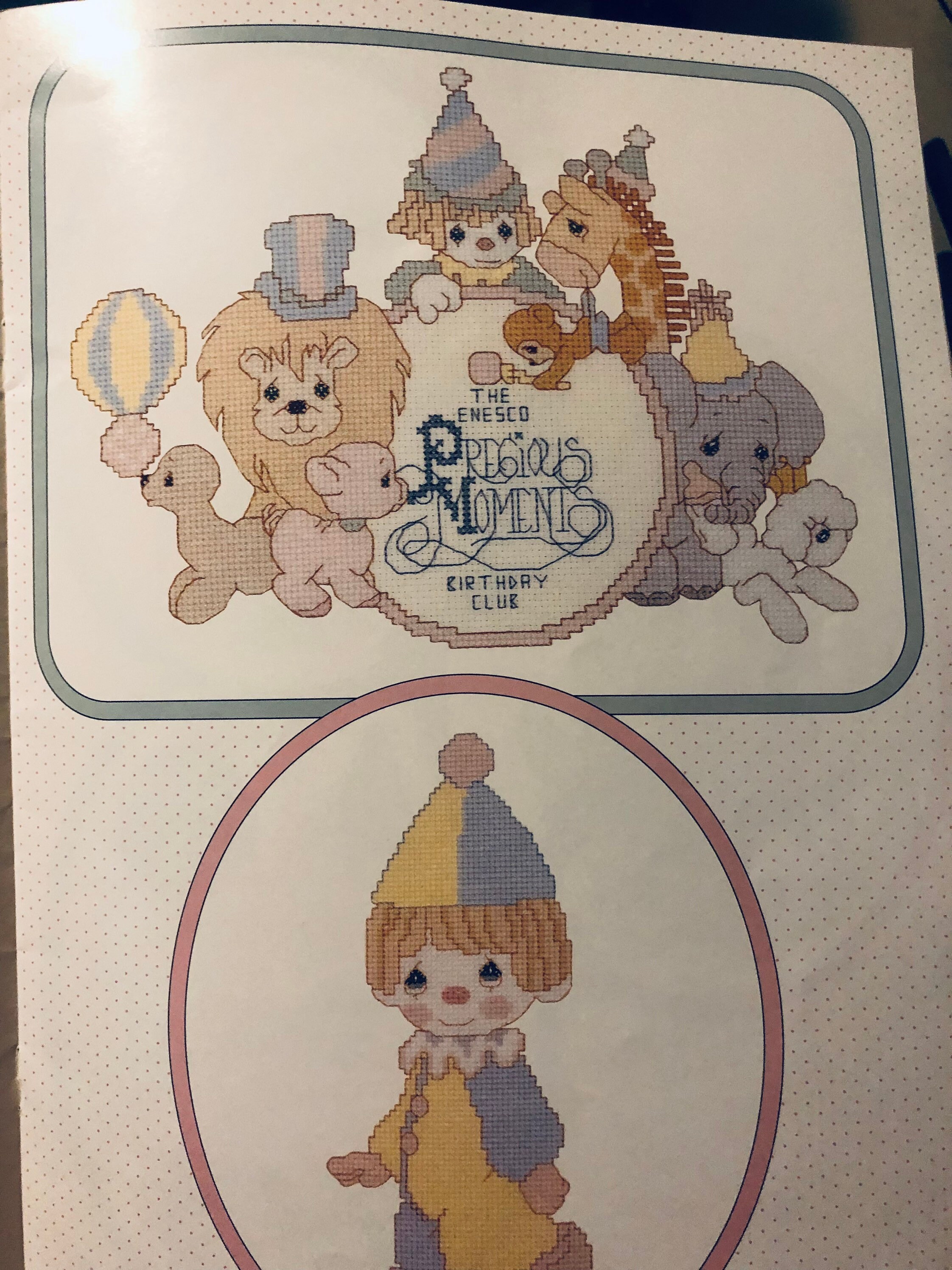 A Parade of Birthday Wishes Cross Stitch...precious Moments…....12 ...