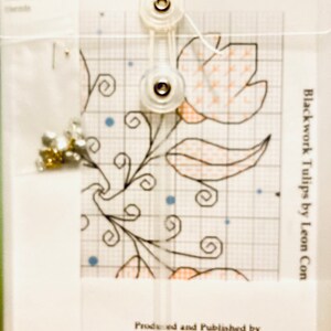 Tulips Blackwork Embroidery Kit......leon Conrad Designs...embellished ...