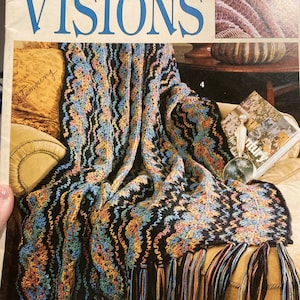 Leisure Arts 3106 Variegated Vision Afghan Pattern Book….12 Crochet ...