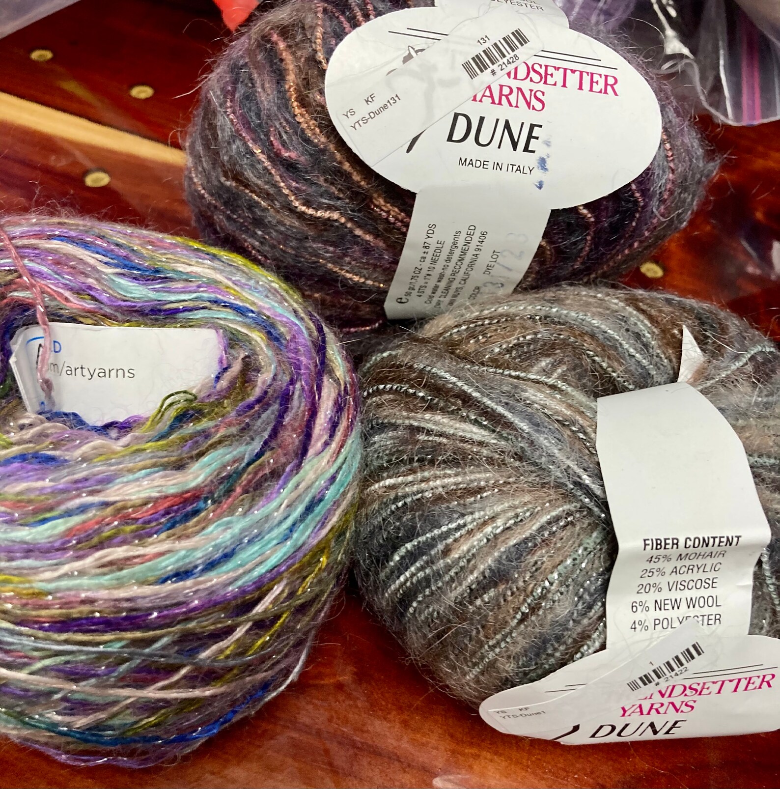 Lace Yarn....choice ...whisper Lace....dune...boboli Lace..artyarns ...