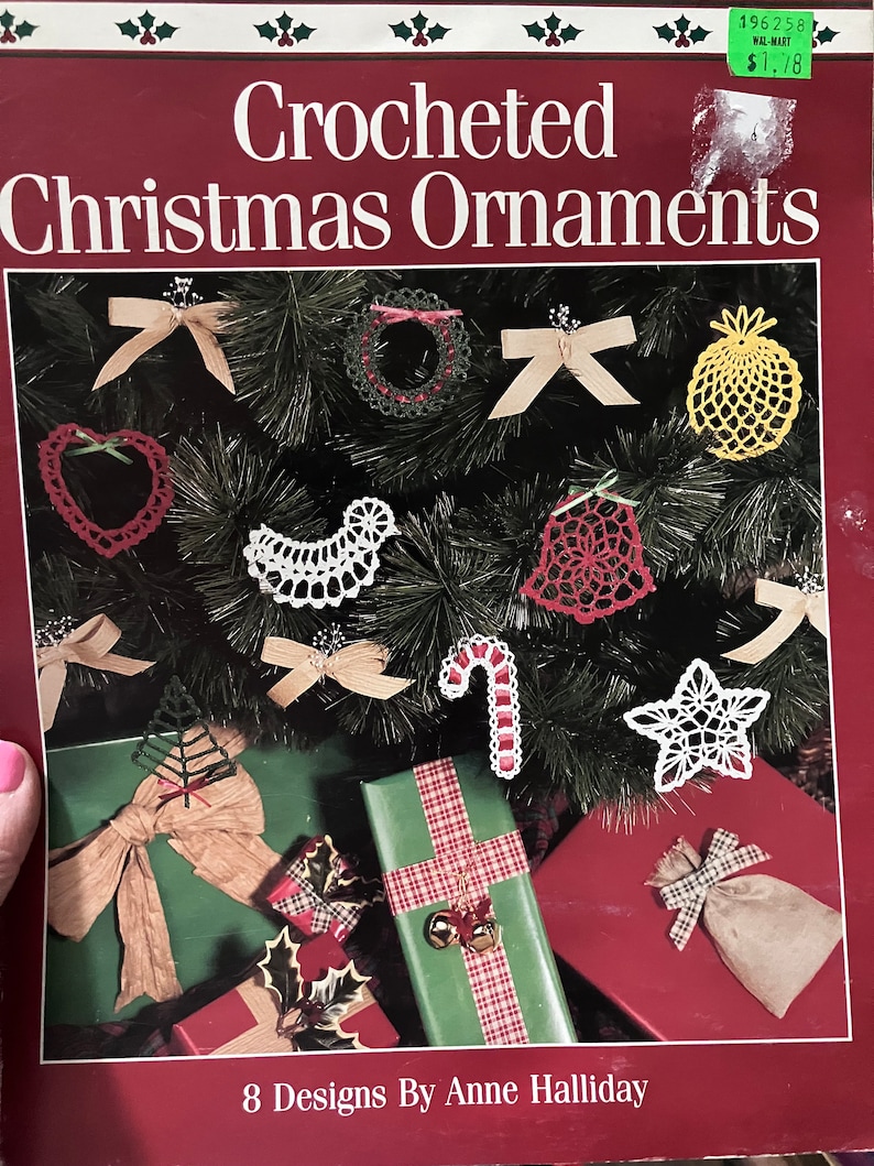 Crocheted Christmas Ornaments 8 Designs by Anne Halliday....leisure ...