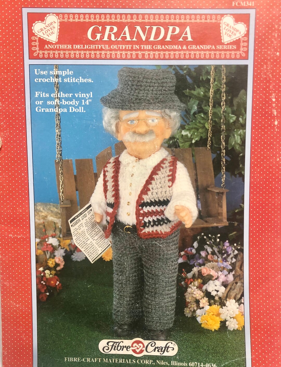 Grandpa Doll Outfit to Crochet Pattern Fibre Craft.... 14 Doll ...