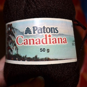 Yarn Patons Canadiana Chocolate Brown - Etsy