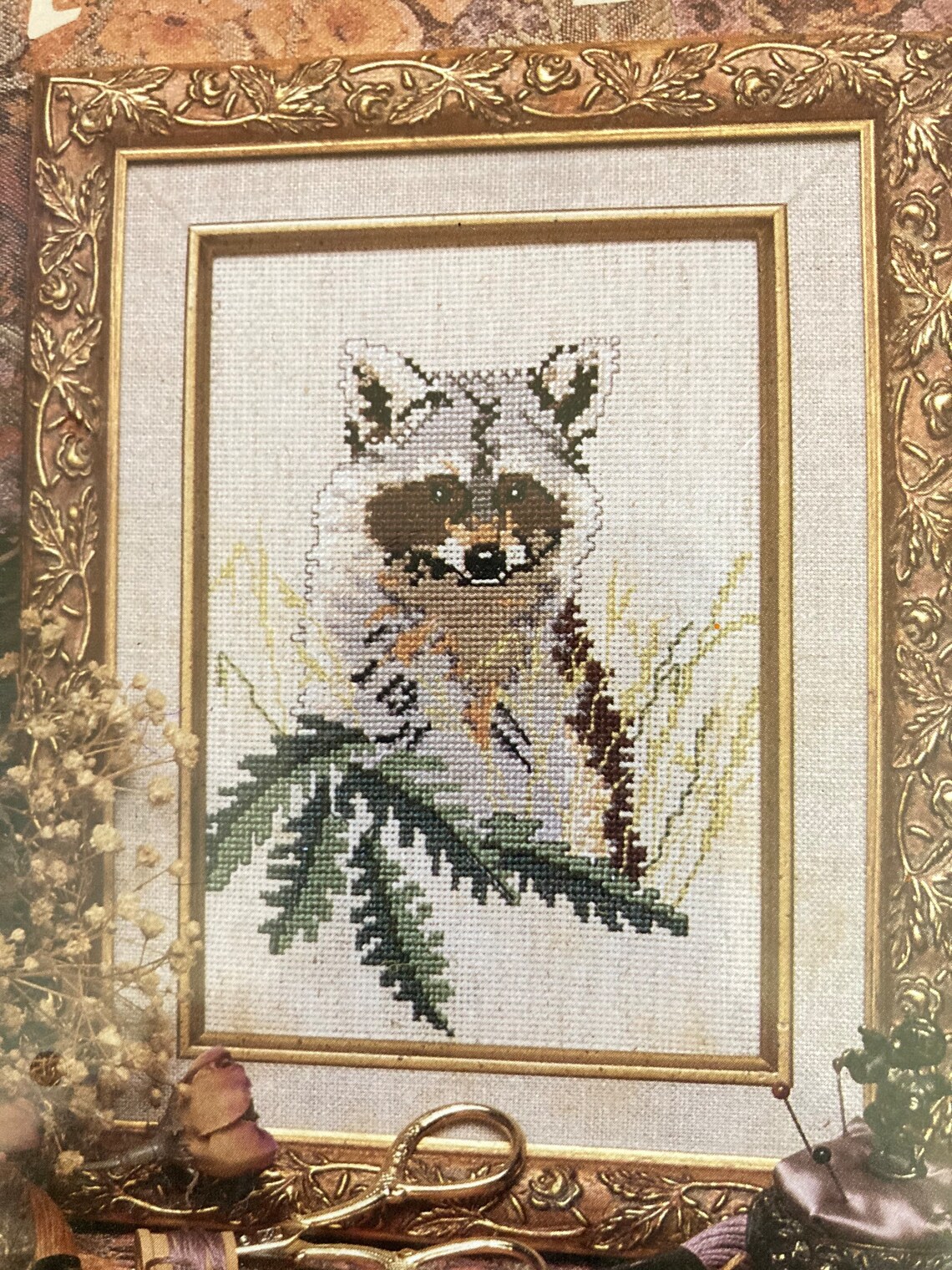 Designs for the Needle Cross Stitch Kit raccoon - Etsy
