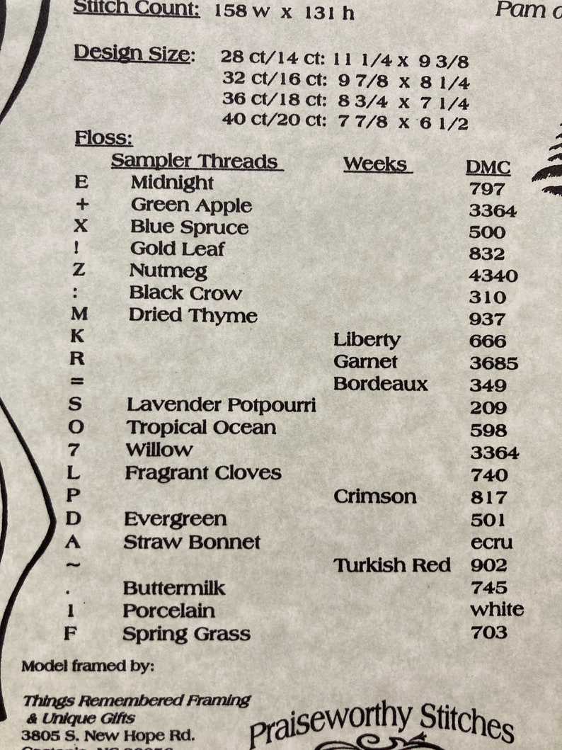 Woodland Paradise Counted Cross Stitch Chart...praiseworthy Stitches ...
