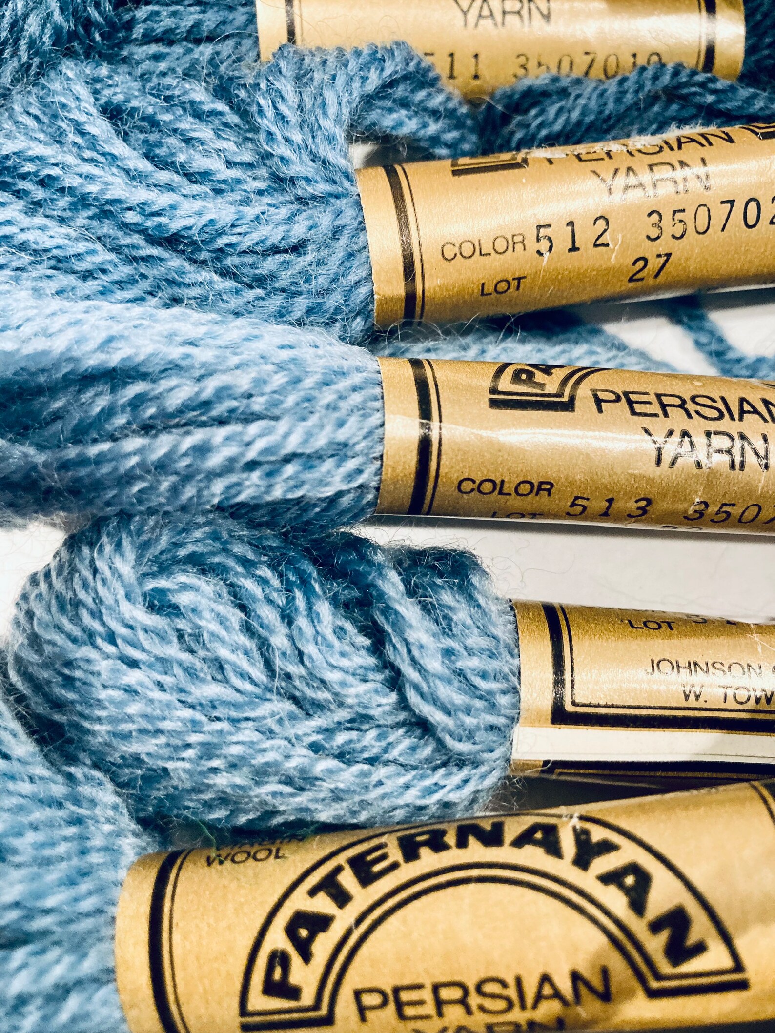 Paternayan Persian Yarn...3 Ply..tapestry Yarn....blues and - Etsy