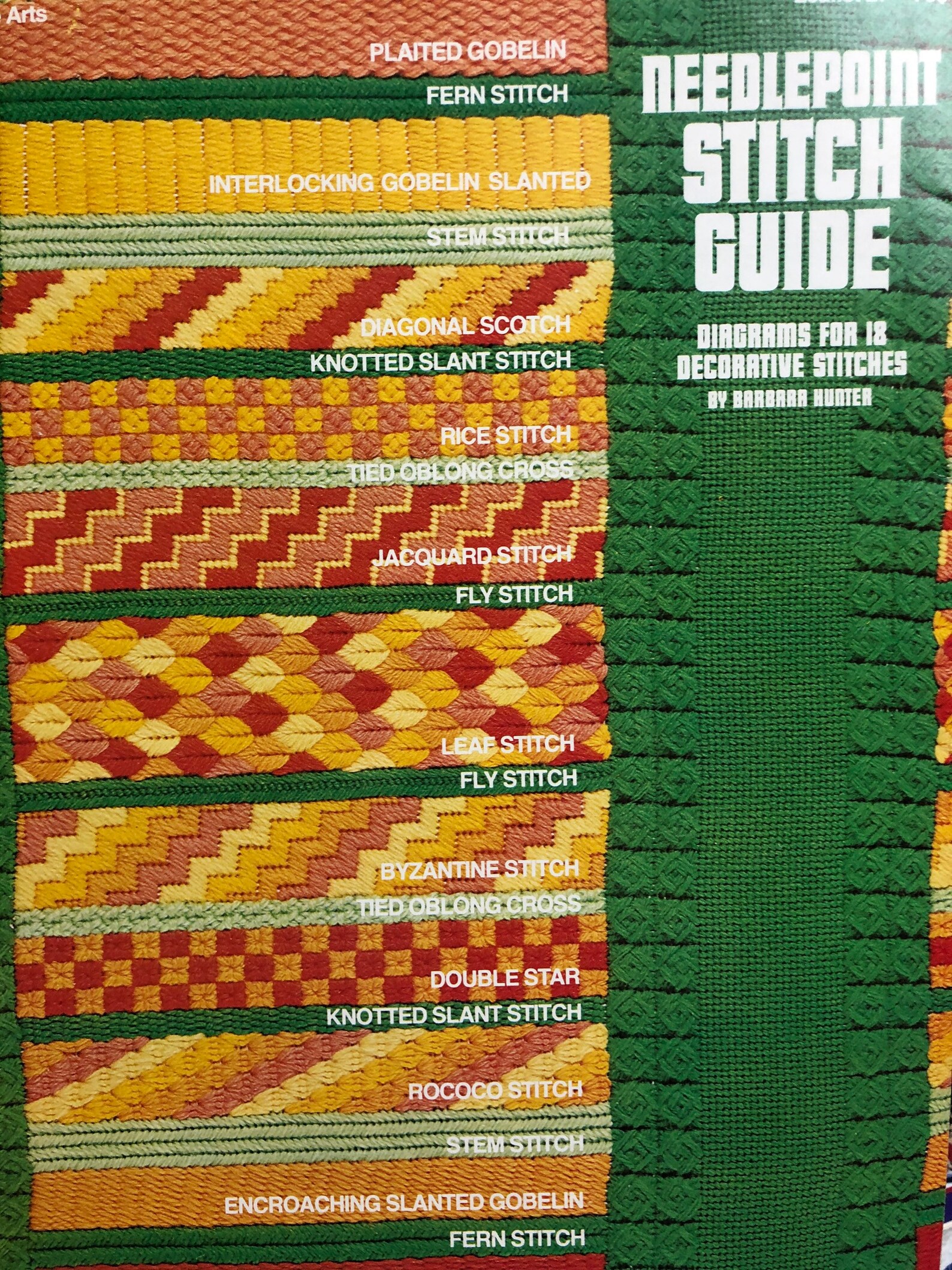 Needlepoint Stitch Guide...diagrams for 18 Decorative Stitches - Etsy