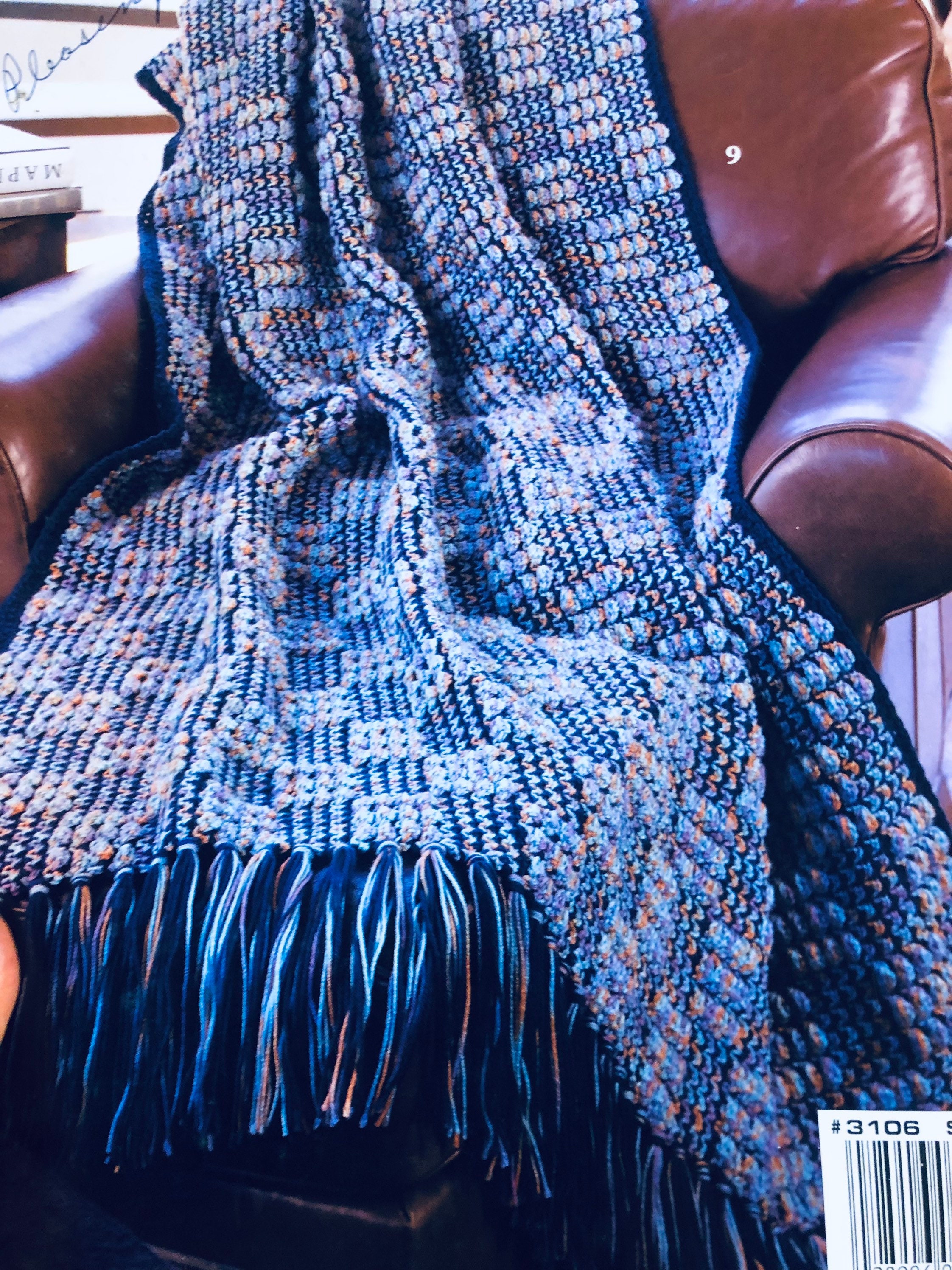 Leisure Arts 3106 Variegated Vision Afghan Pattern Book….12 Crochet ...